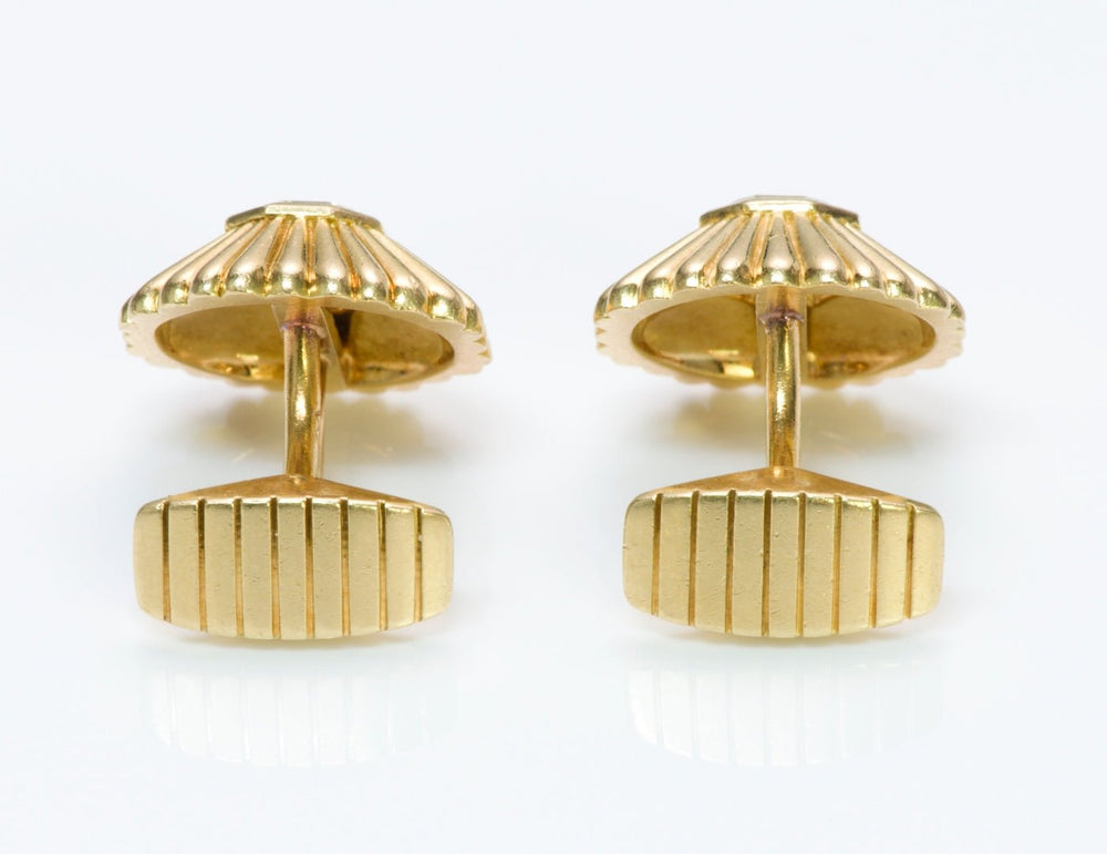 Vintage Gold Fancy Cut Diamond Cufflinks