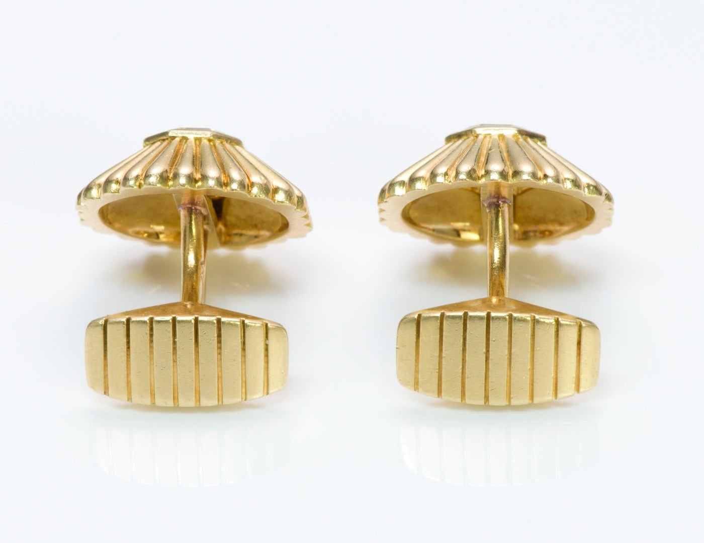 Vintage Gold Fancy Cut Diamond Cufflinks
