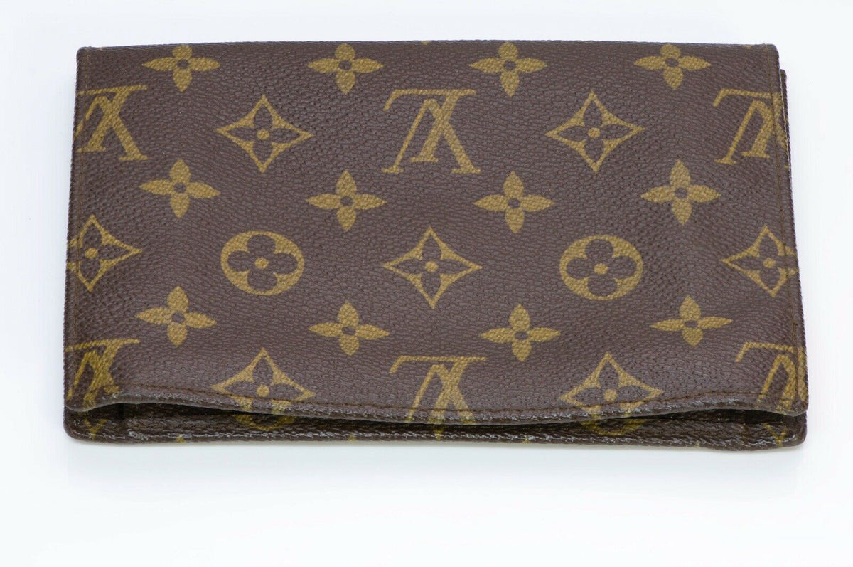 Vintage Louis Vuitton LV Brown Monogram Envelope Wallet