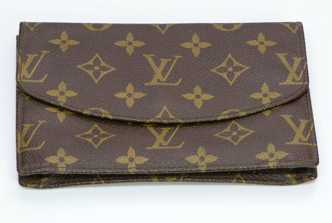 Vintage Louis Vuitton LV Brown Monogram Envelope Wallet