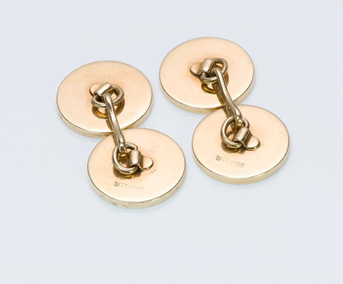 Vintage Tiffany & Co. Gold Crest Cufflinks
